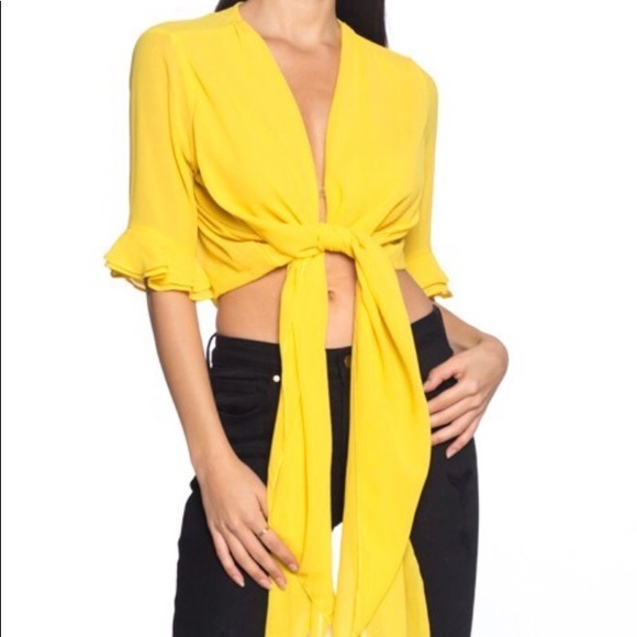Tops | Yellow Spring Top | Poshmark